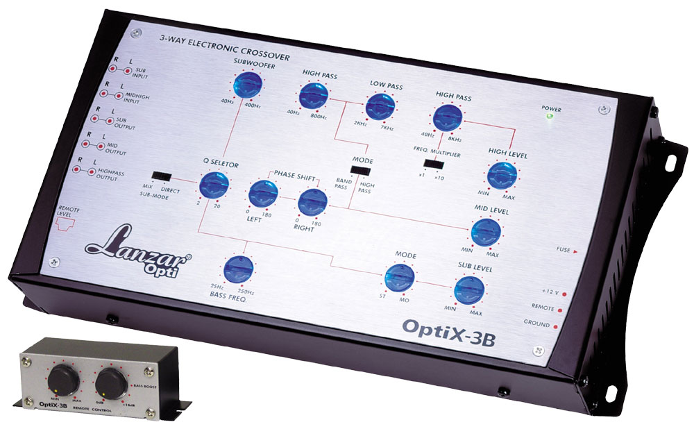 Lanzar - OPTIX3B - On the Road - Equalizers - Crossovers