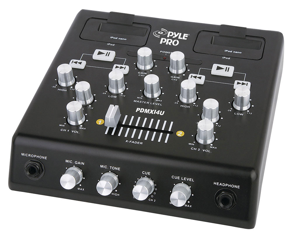 Pyle - PDMXI4U - Sound and Recording - Mixers - DJ Controllers