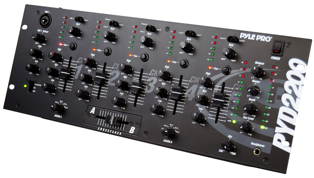 Pyle - PYD2200 - Sound and Recording - Mixers - DJ Controllers