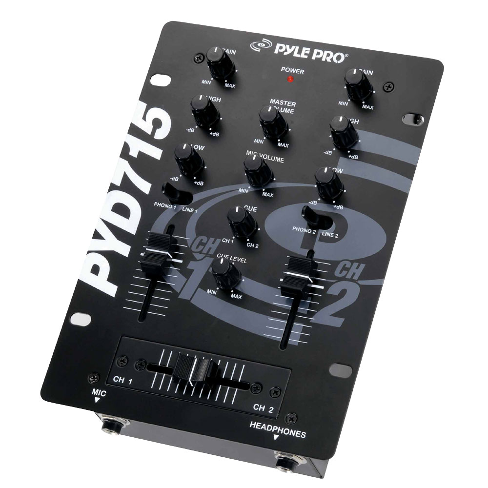Pyle - PYD715 - Sound and Recording - Mixers - DJ Controllers