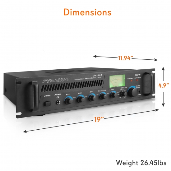 Pyramid - PA305 - Home and Office - Amplifiers - Receivers - Sound and ...
