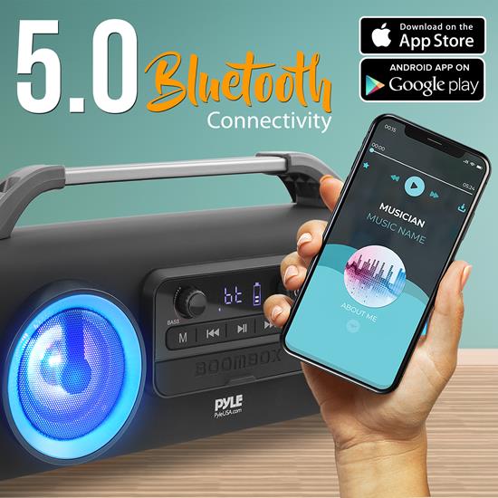 Pyle - CA-PBMSPG144 - Home and Office - Portable Speakers - Boom Boxes ...