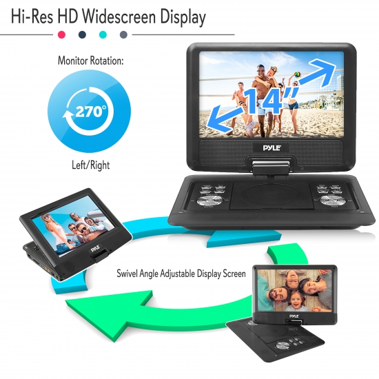 Pyle - PDH14 - Home and Office - Portable DVD Players - Gadgets and ...