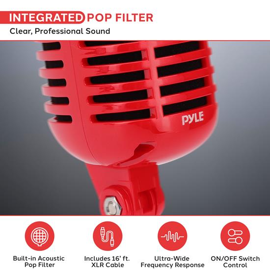 Pyle - PDMICR42R - Home and Office - Microphones - Headsets - Musical ...
