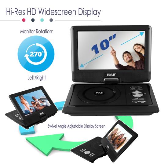 Pyle - UPDV101BK - Home and Office - Portable DVD Players - Gadgets and ...
