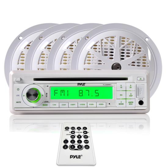 Pyle - PLCD6MRKT - Marine and Waterproof - Receiver & Speaker Kits