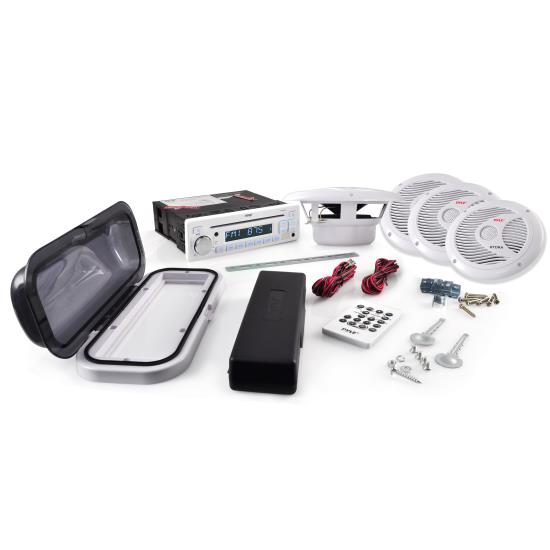 Pyle - PLCD8MRKT - Marine and Waterproof - Receiver & Speaker Kits