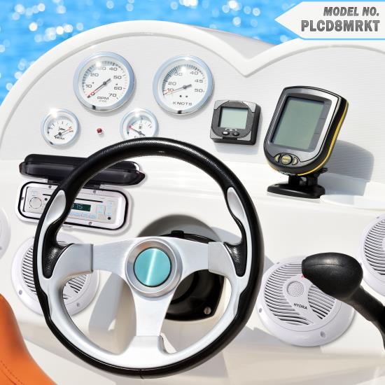 Pyle - PLCD8MRKT - Marine and Waterproof - Receiver & Speaker Kits