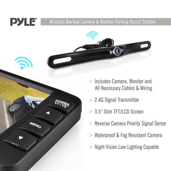 PYLE - PLCM3550WIR - On the Road - Rearview Backup Cameras - Dash Cams