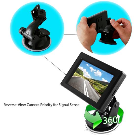 Pyle - PLCM44 - On the Road - Rearview Backup Cameras - Dash Cams
