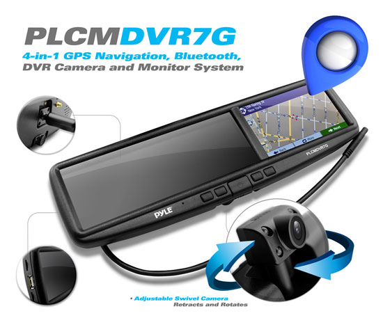 Pyle - PLCMDVR7G - On the Road - Rearview Backup Cameras - Dash Cams