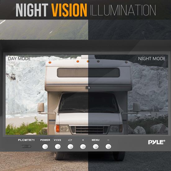 Pyle - PLCMTR71 - On the Road - Rearview Backup Cameras - Dash Cams