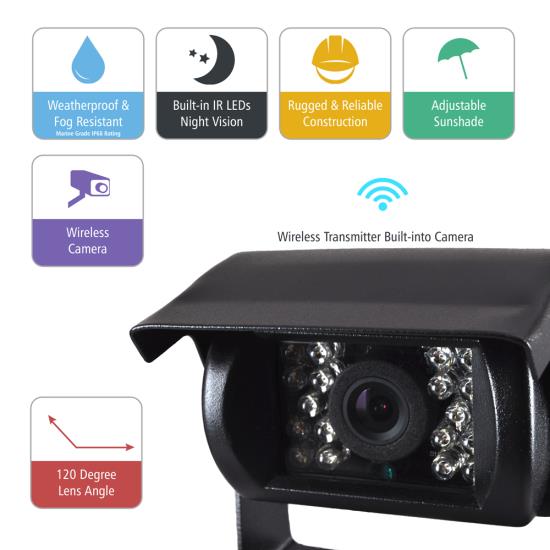 Pyle - PLCMTR82WIR - On the Road - Rearview Backup Cameras - Dash Cams