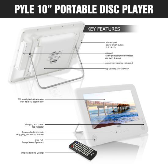 Pyle - PLMRDV104 - Home and Office - Portable DVD Players - Gadgets and ...