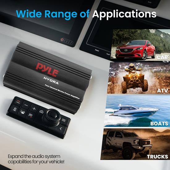 Pyle - PLMRMP3B - Marine and Waterproof - Vehicle Amplifiers - On the ...