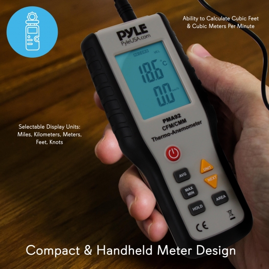 Pyle - PMA92 - Tools and Meters - Temperature - Humidity - Moisture