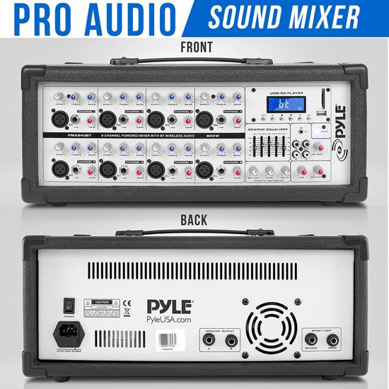 PylePro - PMX840BT - Musical Instruments - Mixers - DJ Controllers ...