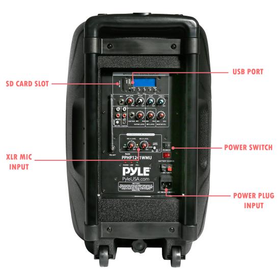 Pyle - EU-PPHP1241WMU - Home and Office - PA Loudspeakers - Cabinet ...