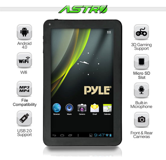 Pyle - PTBL9CEU - Home and Office - Astro Tablet PC - Gadgets and ...