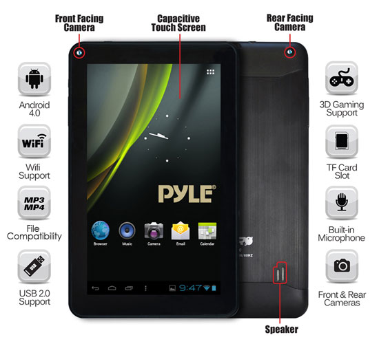 PyleHome - PTBL9C - Home and Office - Astro Tablet PC - Gadgets and ...